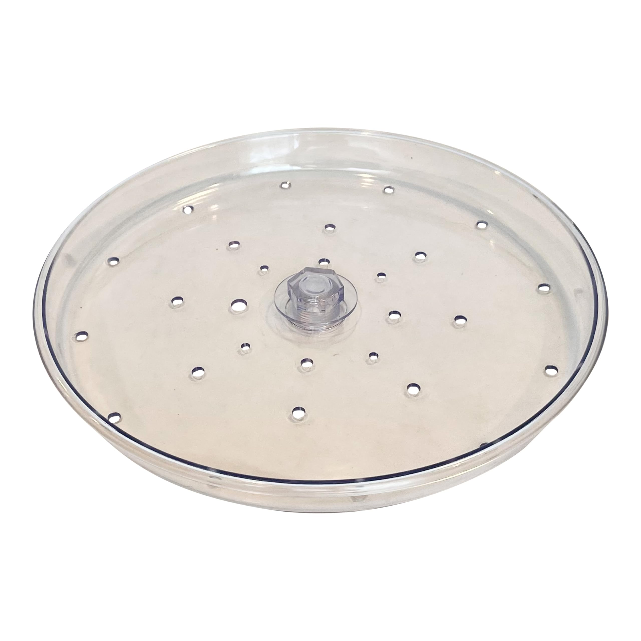 Backyard Essentials Plastic Bird Seed Tray Add-on Accessory - Compatible ONLY with Backyard Essentials Tube Bird Feeders - Screw-On Catcher Tray and Perch