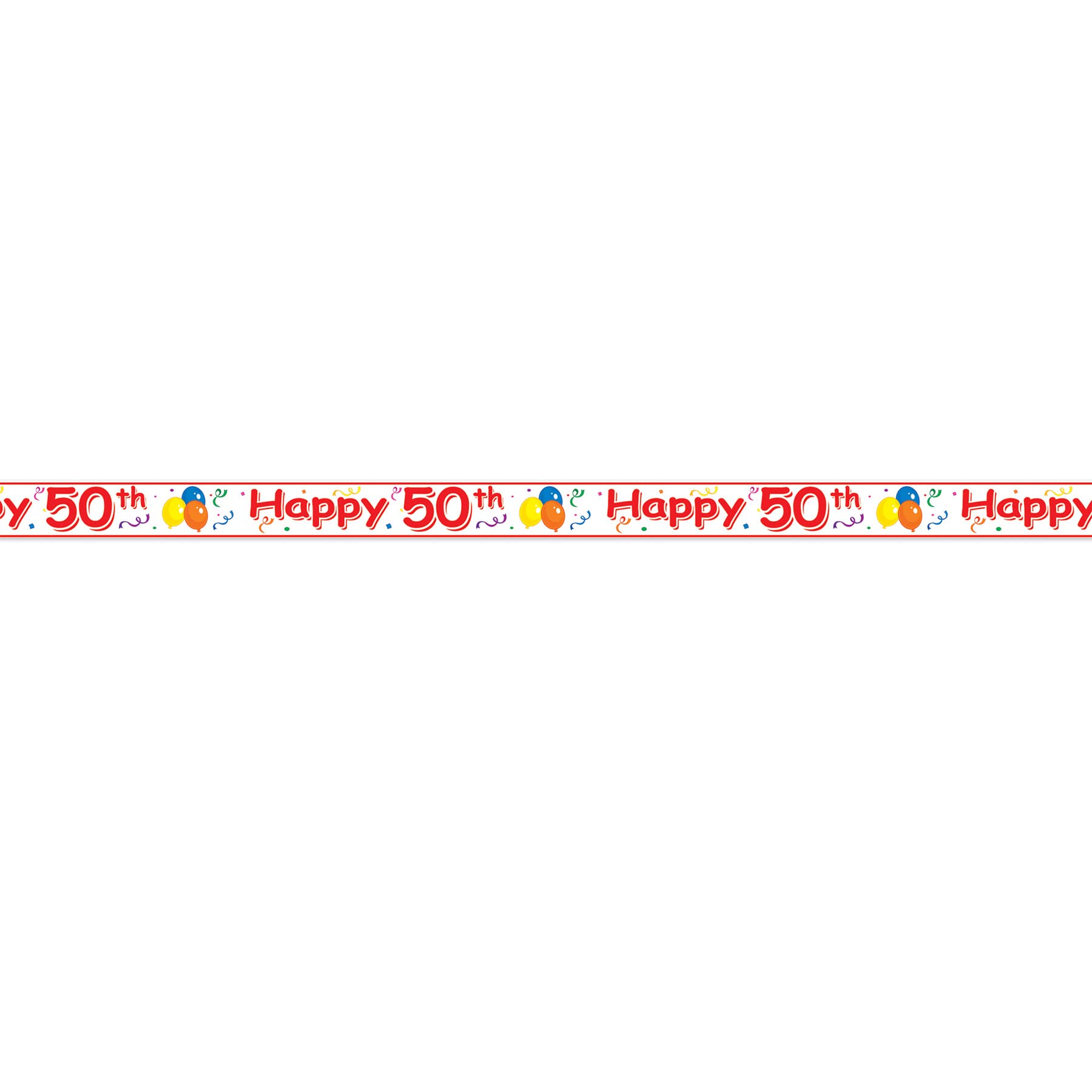 Happy 50th Party Tape Party Accessory (1 count) (1/Pkg)