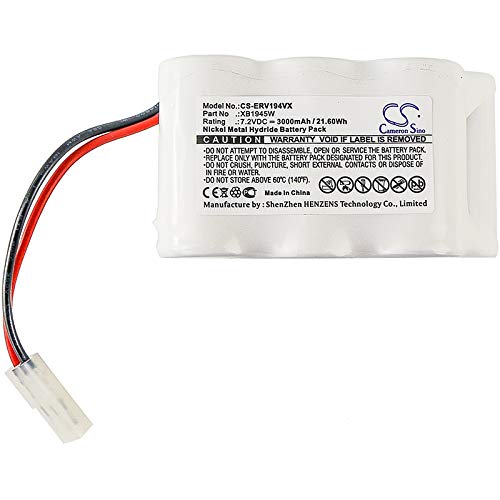 7.2V XB1945W Battery Replacement for Shark V1945Z Sweeper V1945Z XB1946W XB1946 V1945 Sweeper VX2