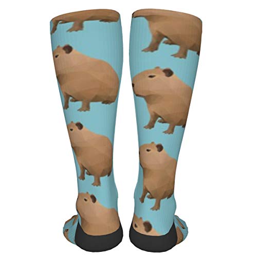 antfeagor Capybara Printable Athletic Tube Stockings Women Men Classics All-Season Cotton Crew Work Socks Sport