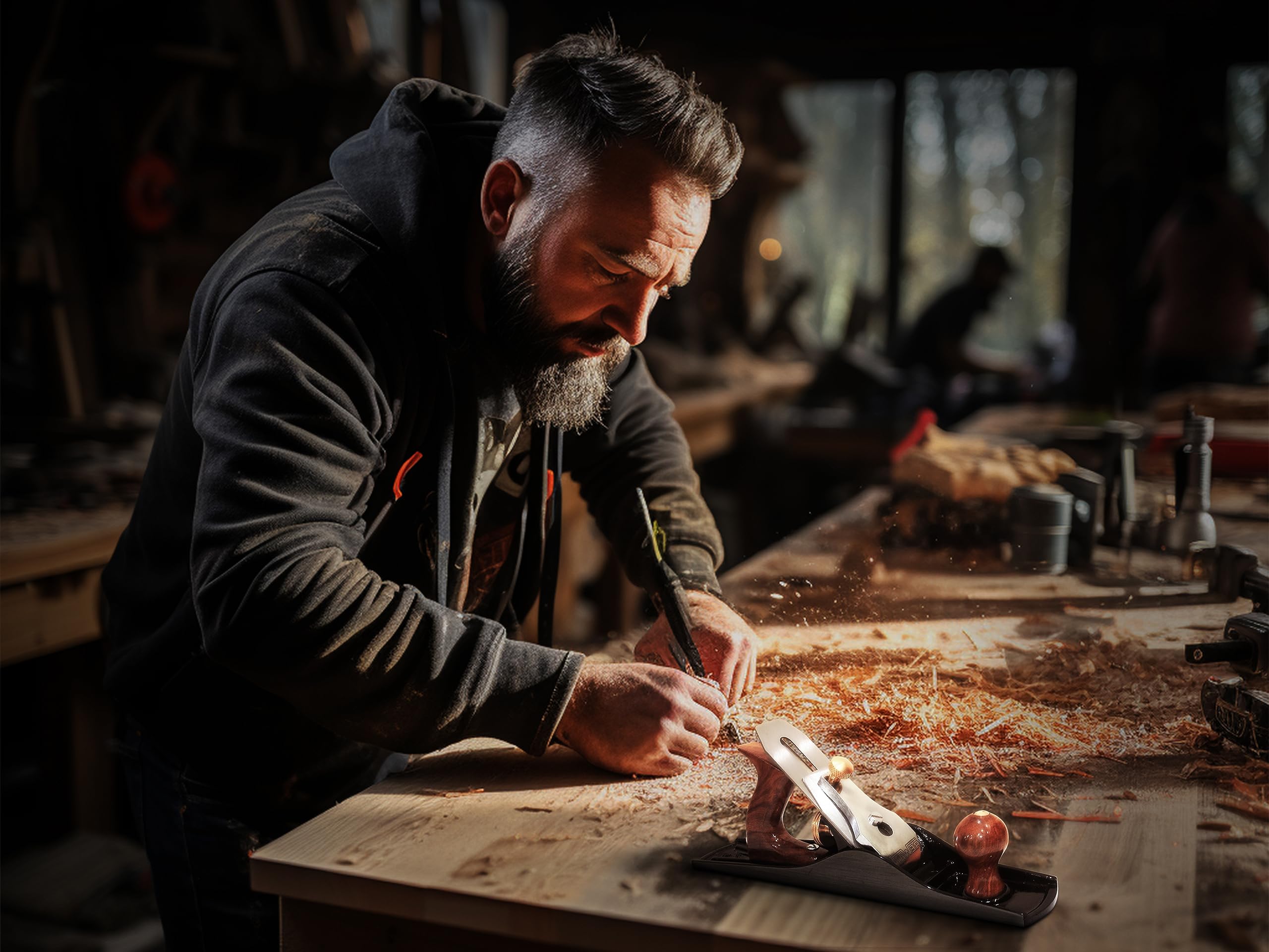 Rewan No 5 Jack Plane Set: Includes Protective Sleeve, Extra Blade, and Jack Plane - Wood Planer Kit - Top Choice for Woodworking Planer - End Plane Tool - Best Planers Woodworking - Wood Planers