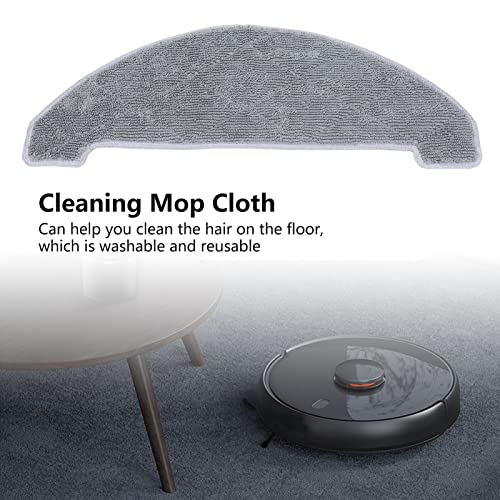 HEEPDD 4Pcs Vacuum Cleaner Mop Cloths, Replacement Fiber Sweeper Cleaning Mop Cloth for VIOMI S9 Robot Vacuum Accessories
