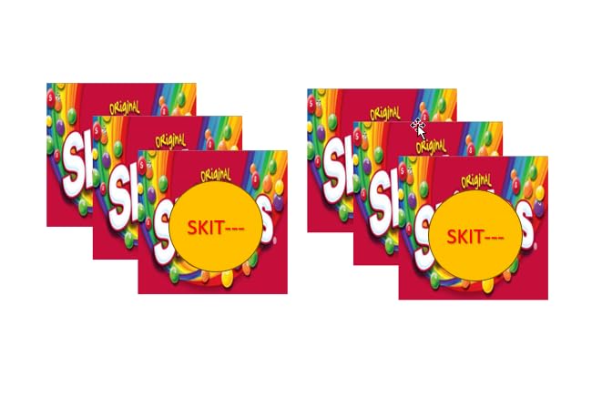 Candy Machine Labels Stickers for Vending skitt