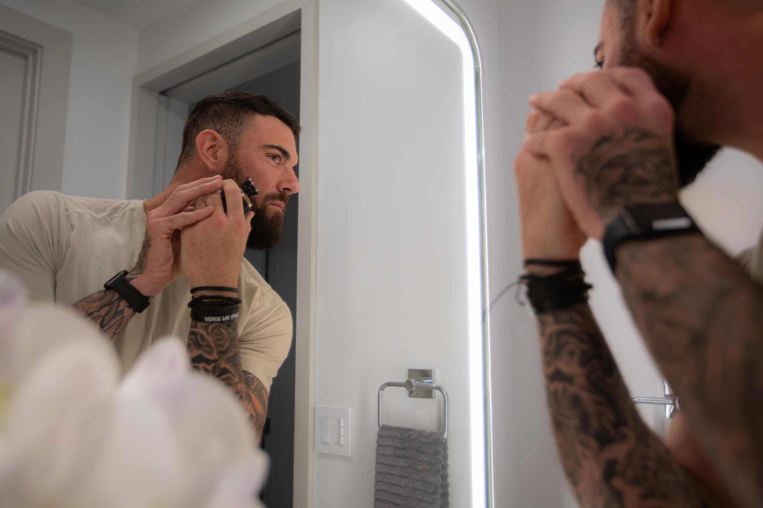 PLAY MORE ENTERPRISES 5 Head Shavers for Bald Men - Wet Dry Head Shavers for Men - Electric Razor for Bald Hair - Head Shaver Kit - Rechargeable Bald Head Shaver with Trimmers and Cleaning Brush