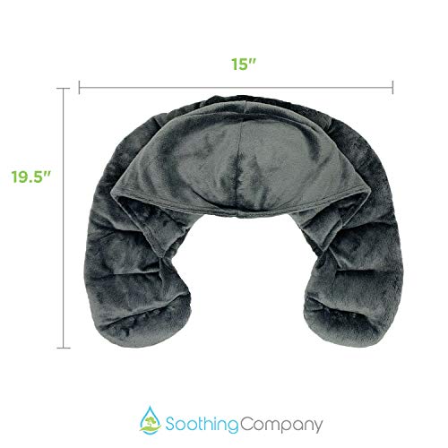 Heating Pad Microwavable, Hooded Neck Heating Pad Microwavable for Shoulders, Legs, Stomach Cramps, Pain Relief Microwavable Heating Pad, Portable Heated Neck Wrap, Soft, Reusable, Cordless Hot Pad