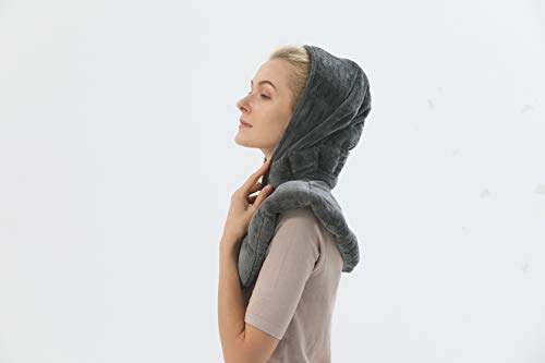 Heating Pad Microwavable, Hooded Neck Heating Pad Microwavable for Shoulders, Legs, Stomach Cramps, Pain Relief Microwavable Heating Pad, Portable Heated Neck Wrap, Soft, Reusable, Cordless Hot Pad