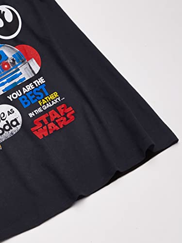 Star Wars Men's Darth Vader Space Father T-Shirt Black, 4X-Large