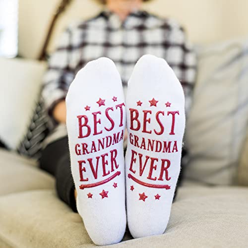 Lavley Funny Grandparent Socks - Gift For Grandmas & Expecting Grandparents (Mix 2 Pack) One Size