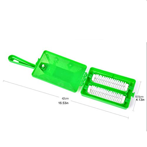 1pc Double Hand Brush Head Table Mat Plastic Brush Sweeper Crumbs Dirt Cleaner Household Cleaning Roller Brushes Random Color