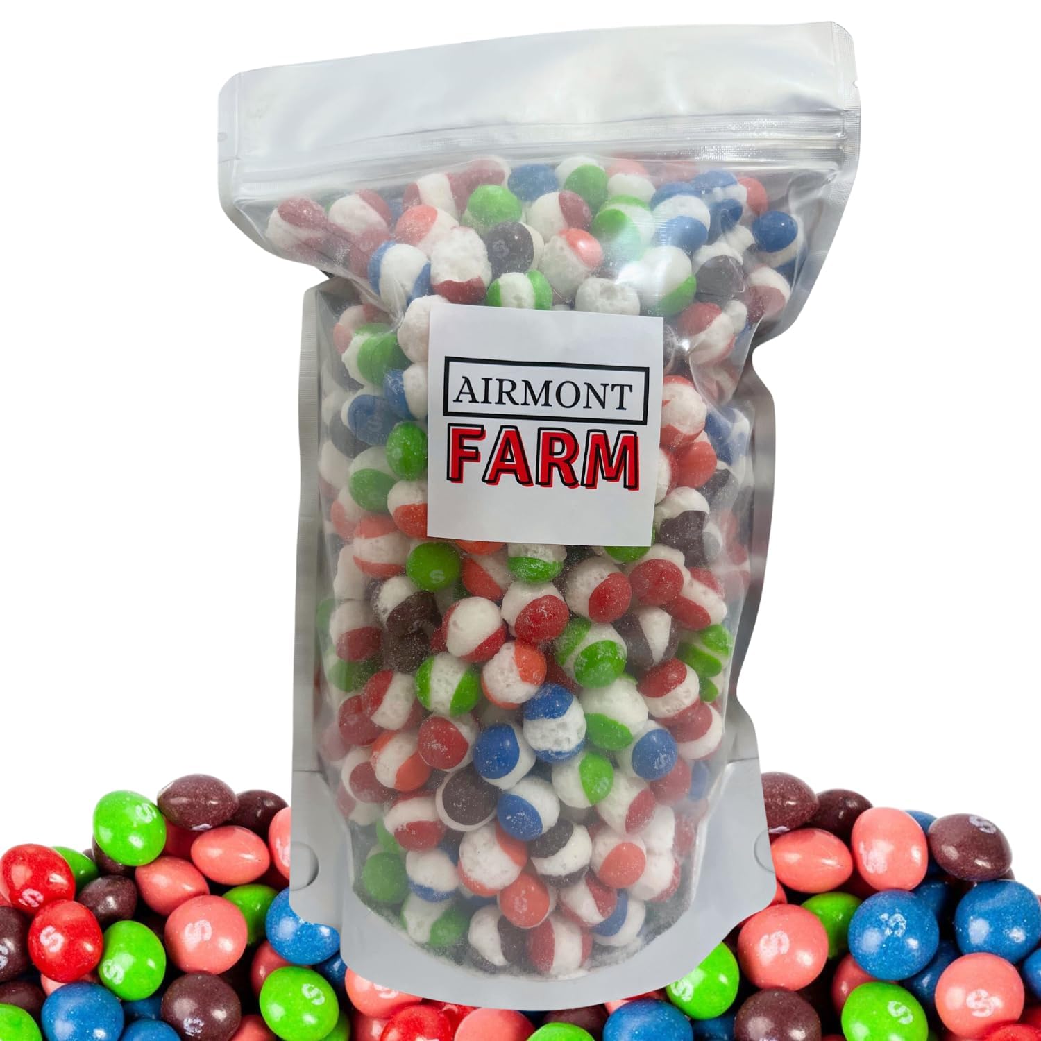 Freeze Dried Candy Wild Berry Rainbow Candy 1lb (16oz) - Ships In Box - Deliciously Crunchy, Intense Flavor, Lightweight Snack - Resealable Bag (Wild Berry 1lb)