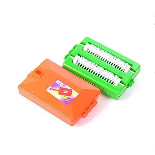 1pc Double Hand Brush Head Table Mat Plastic Brush Sweeper Crumbs Dirt Cleaner Household Cleaning Roller Brushes Random Color