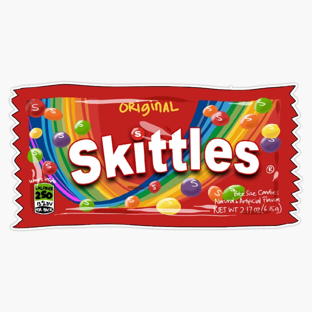 Skittles Sticker Vinyl Bumper Sticker Decal Waterproof 5"