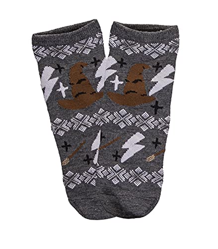 Harry Potter Platform 9 ¾ Sorting Hat Hedwig Holiday Theme Unisex 5-Pack Low Cut Ankle Socks