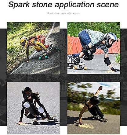 LOSENKA Professional Skateboard Gloves with Sliders,Standard Longboard Downhill Slide Gloves Skate Gloves with 2 Slider Puck Set