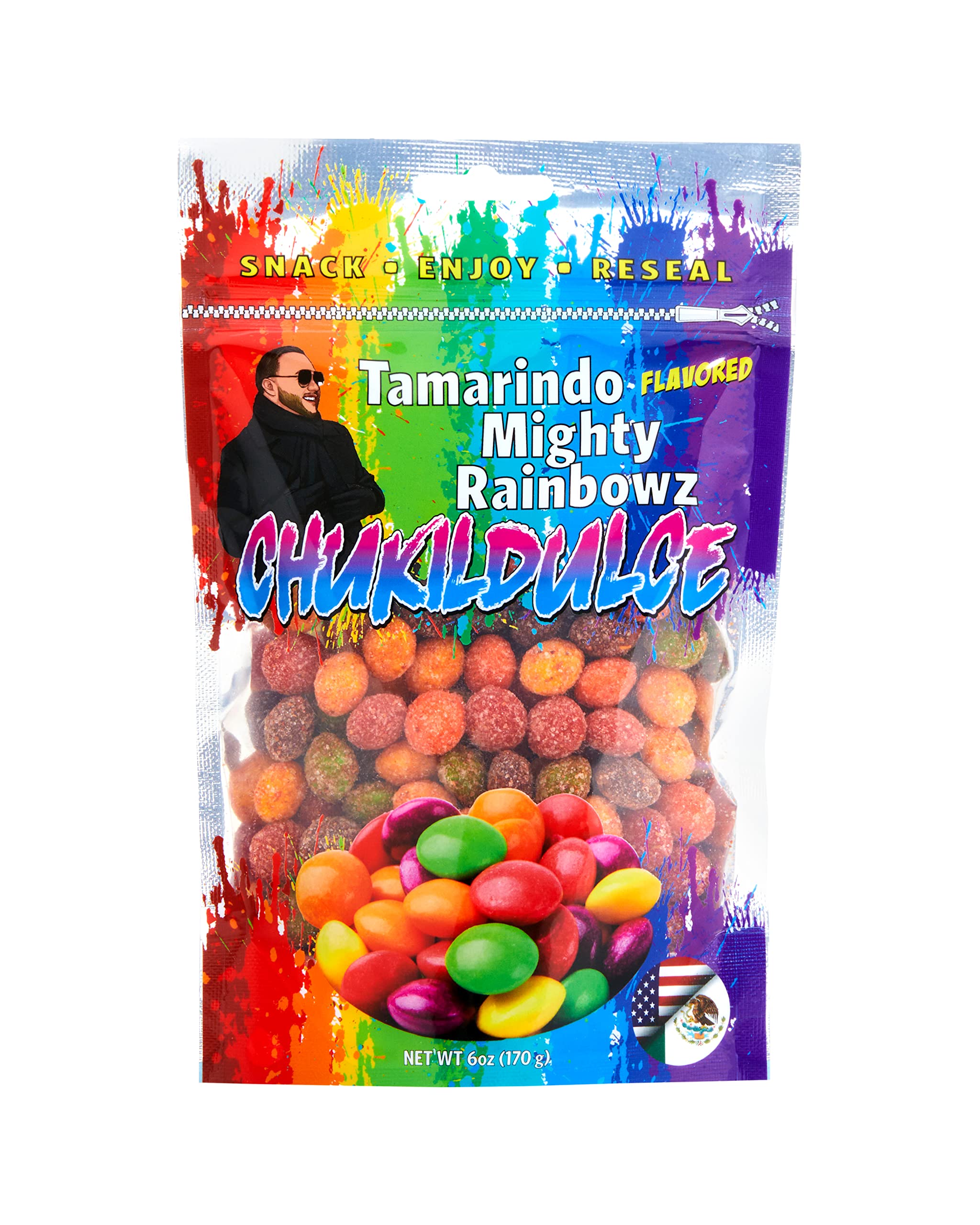 skittles, chamoy gummies