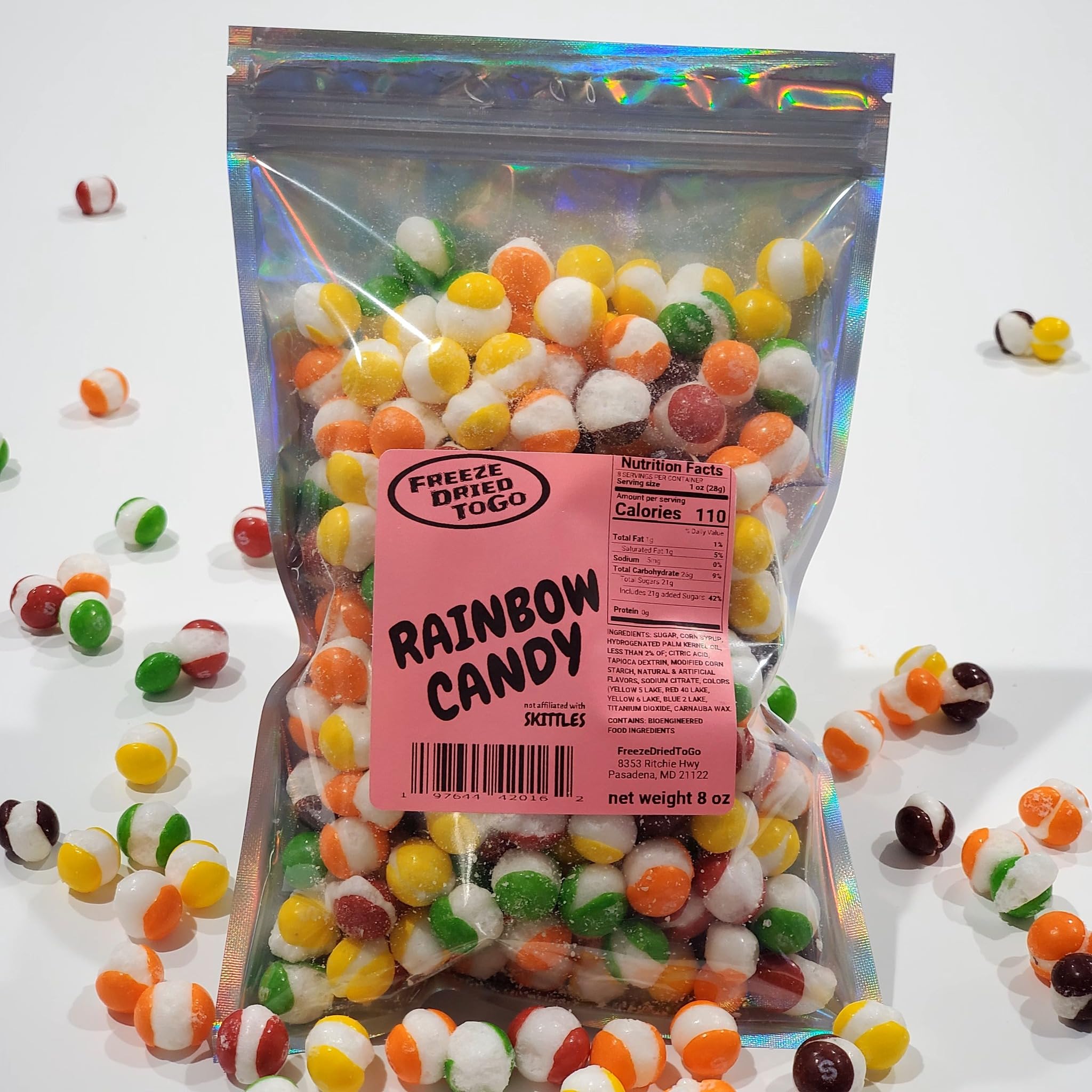 8oz Freeze Dried RAINBOW CANDY (not affiliated with SKITTLES)