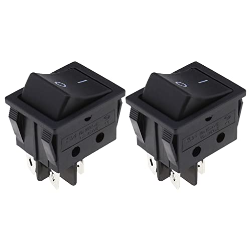 2PCS Vacuum Cleaner On/Off Rocker Switch 4-Pin Boat Type Compatible with Henry Compatible with Hetty Compatible with James Compatible with Charles