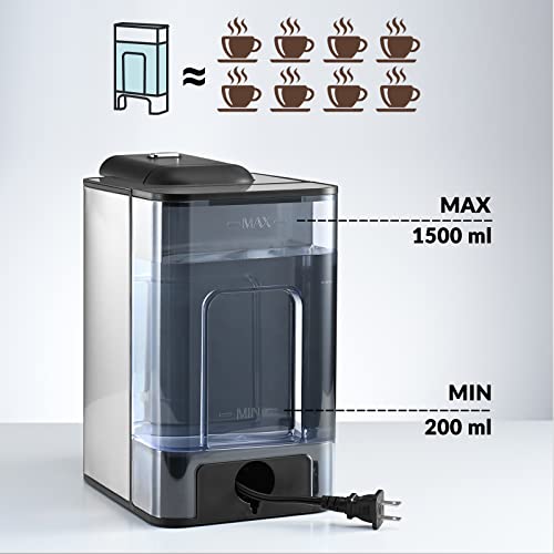 Mecity Coffee Maker 3-in-1 Single Serve Coffee Machine, For K-Cup Coffee Capsule Pod, Ground Coffee Brewer, Loose Tea maker, 6 to 10 Ounce Cup, Removable 50 Oz Water Reservoir, 120V 1150W