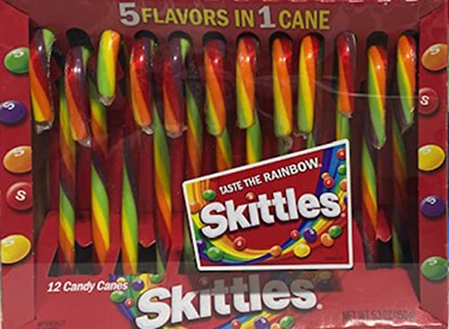 BBO Original Candy Canes - Treat your taste buds to a sampling of Candy Canes (Pack of 2); 9.53 Ounces (Skittles + Joly Rancher, Pack of 2)