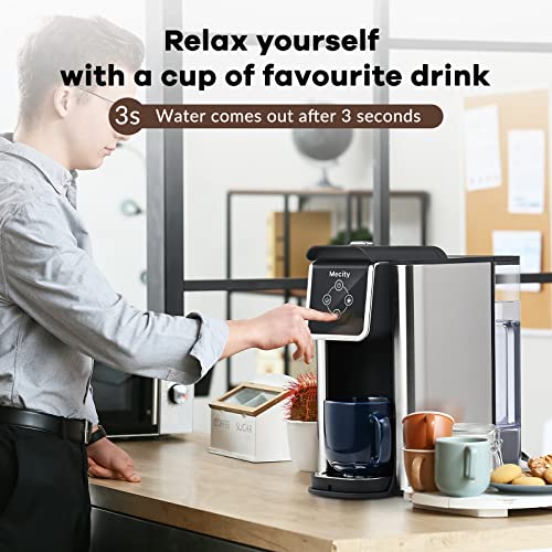 Mecity Coffee Maker 3-in-1 Single Serve Coffee Machine, For K-Cup Coffee Capsule Pod, Ground Coffee Brewer, Loose Tea maker, 6 to 10 Ounce Cup, Removable 50 Oz Water Reservoir, 120V 1150W