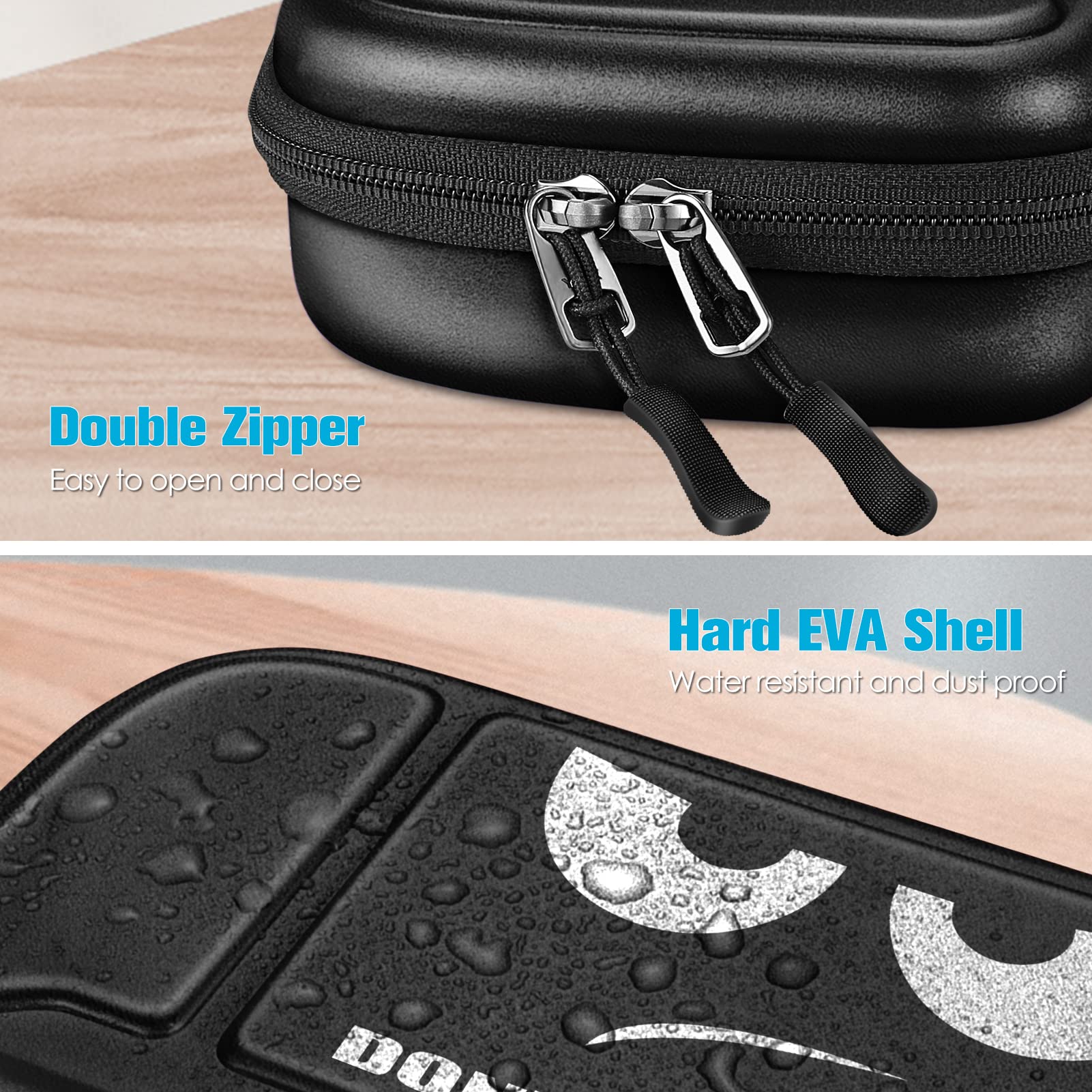 Fintie Carrying Case for Hori Nintendo Switch Split Pad Pro Controller - [Shockproof] Protective Cover Travel Bag w/30 Game Card Slots, Compatible with Nintendo Switch OLED Model, Dont Touch