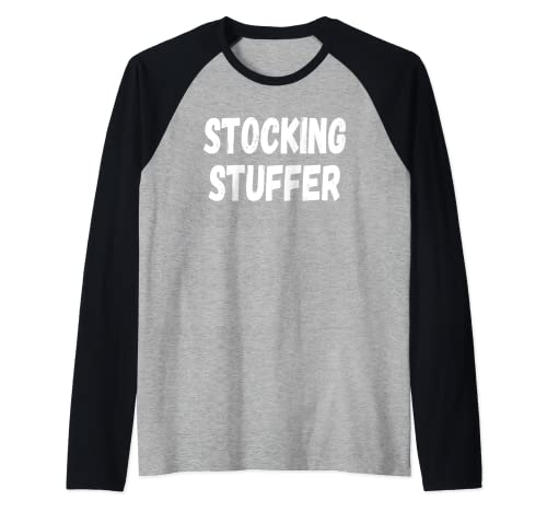 Christmas Stocking Stuffer Raglan Baseball Tee