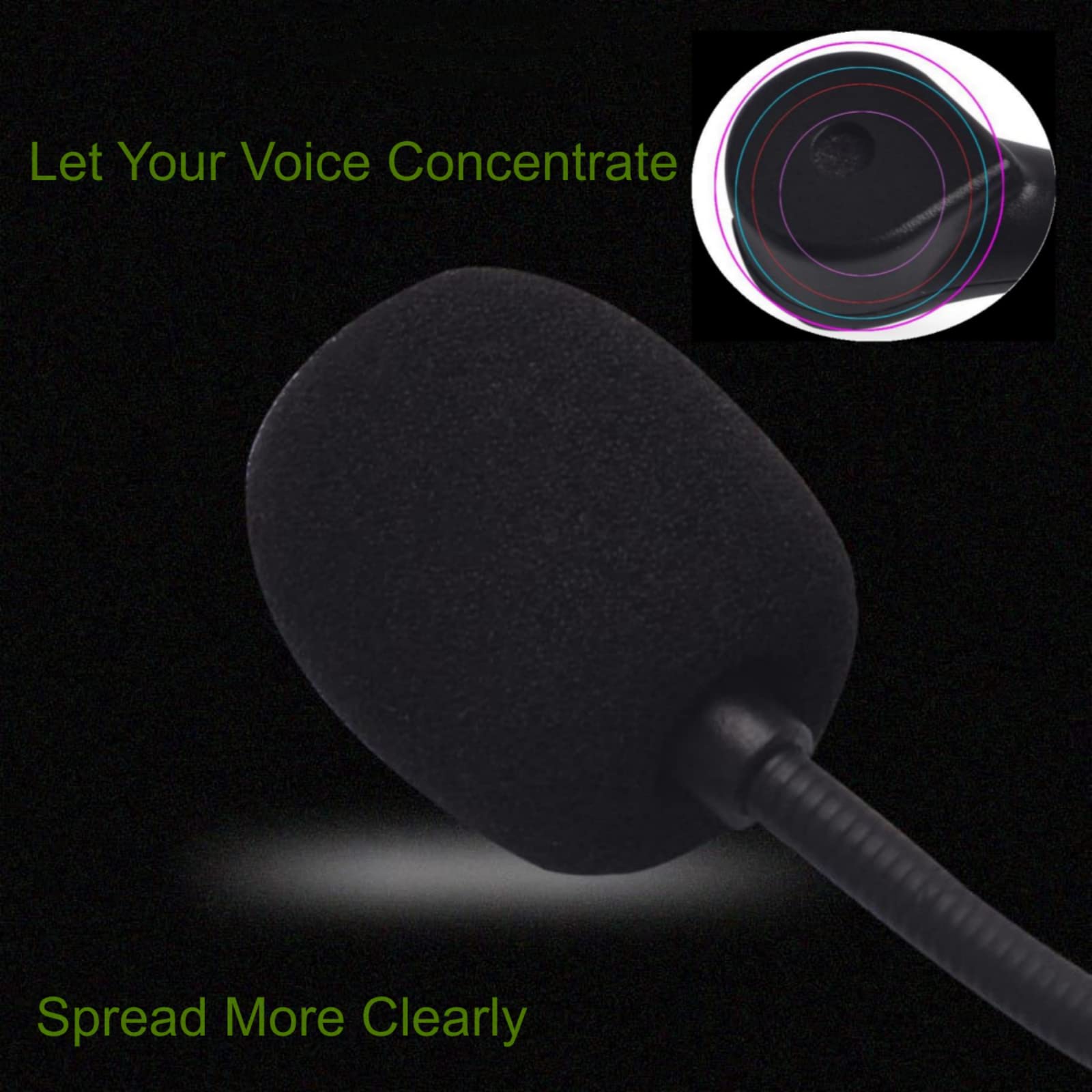 Alpha Microphone Accessories Compatible with Kingston HyperX Cloud Alpha Gaming Headset, 3.5mm Audio MIC Work for PS4, Xbox One, Nintendo Switch, Computer PC Gaming