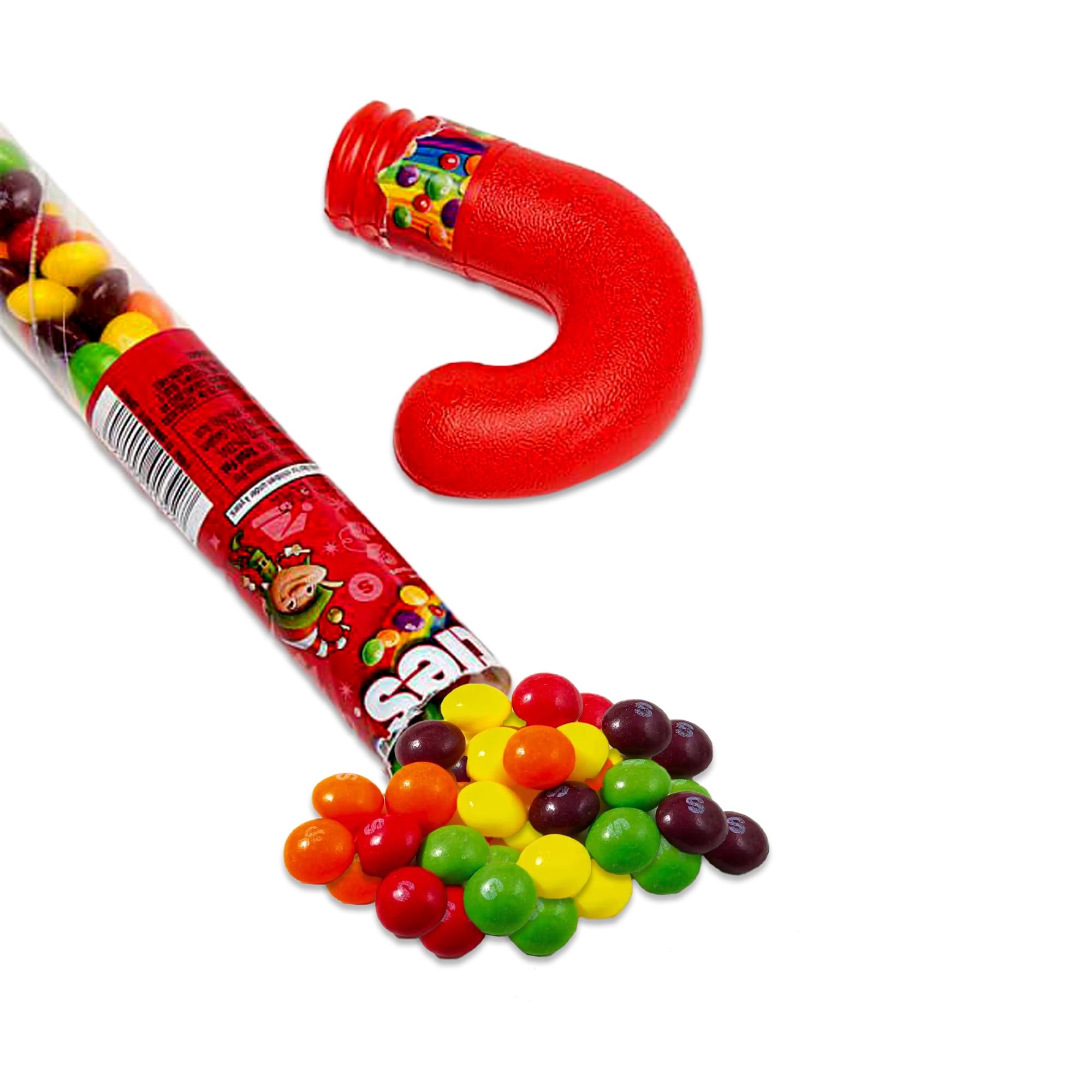 Mini Chocolates Candy Cane Tube- 3 Pack, Christmas Candy Canes Filled With Candy, Candy Canes with Chocolate