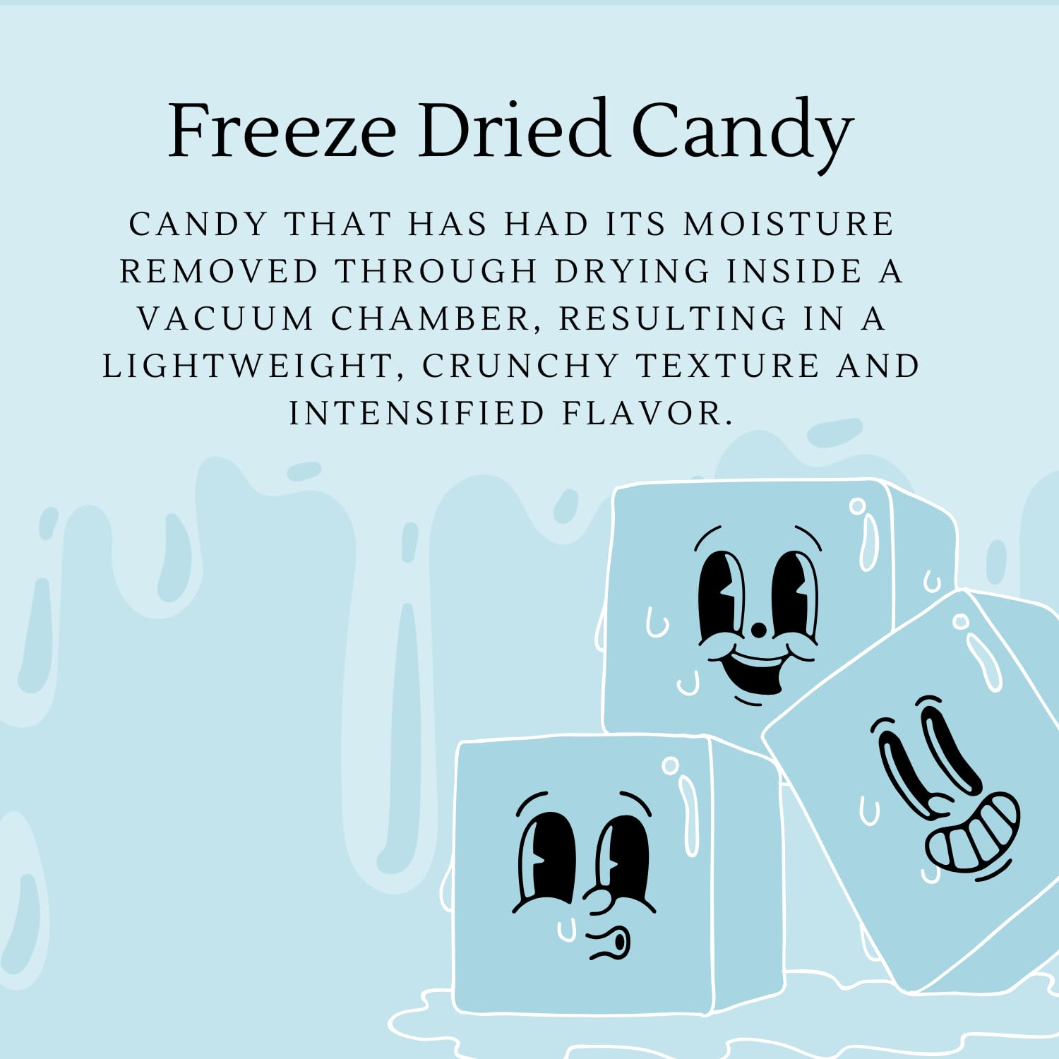 Freeze Dried Rainbow Candy 6oz- Ships In Box - Deliciously Crunchy, Intense Flavor, Lightweight Snack - Resealable Bag (Original 6oz)
