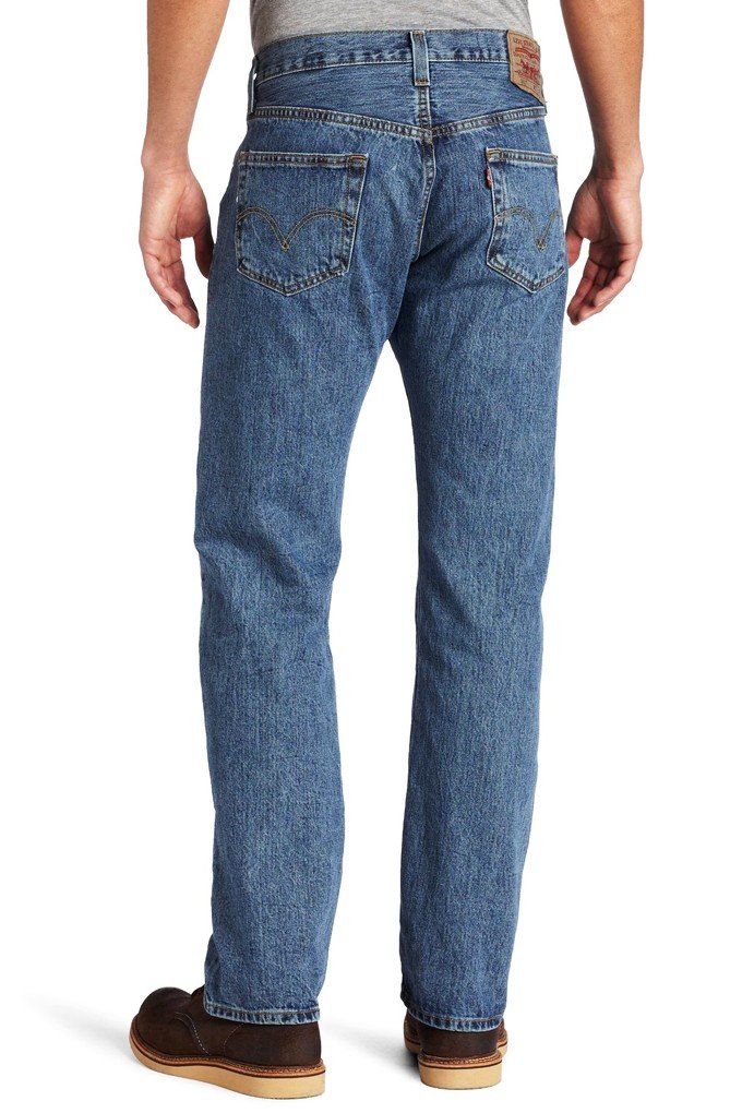 Levi's Men's 501 Original Fit Jeans (Also Available in Big & Tall), Medium Stonewash, 33W x 30L