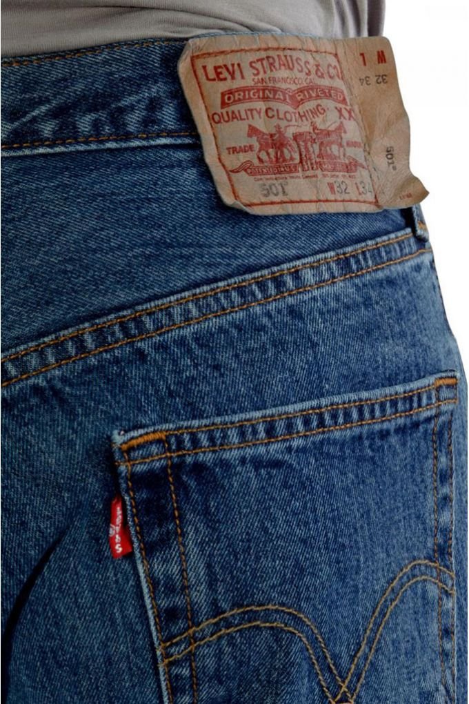 Levi's Men's 501 Original Fit Jeans (Also Available in Big & Tall), Medium Stonewash, 33W x 30L