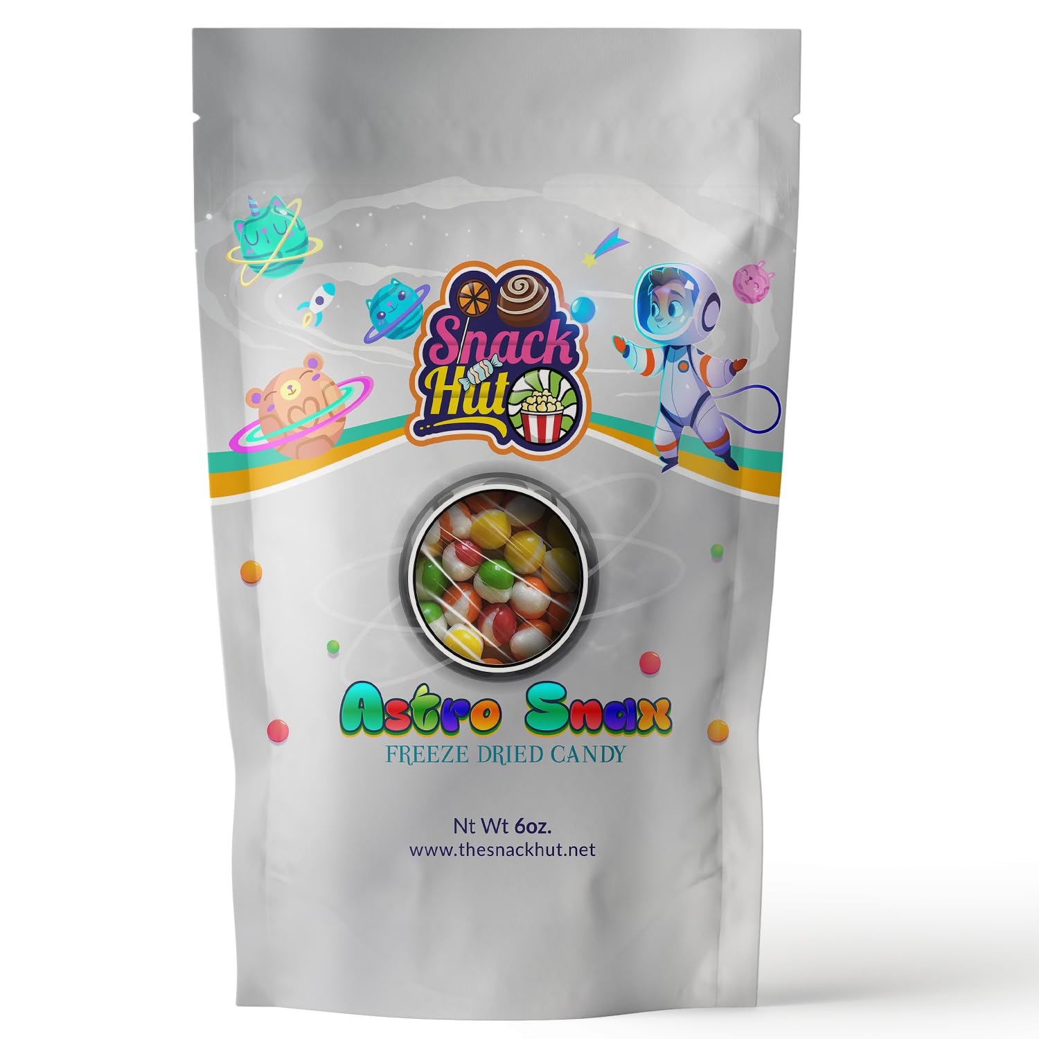 Snack Hut Astro Snax Freeze Dried Skittles Candy Very Berry Flavor Freeze Dried in the USA - Freeze Dried Candy Variety Pack Dry Freeze Candy - 6oz