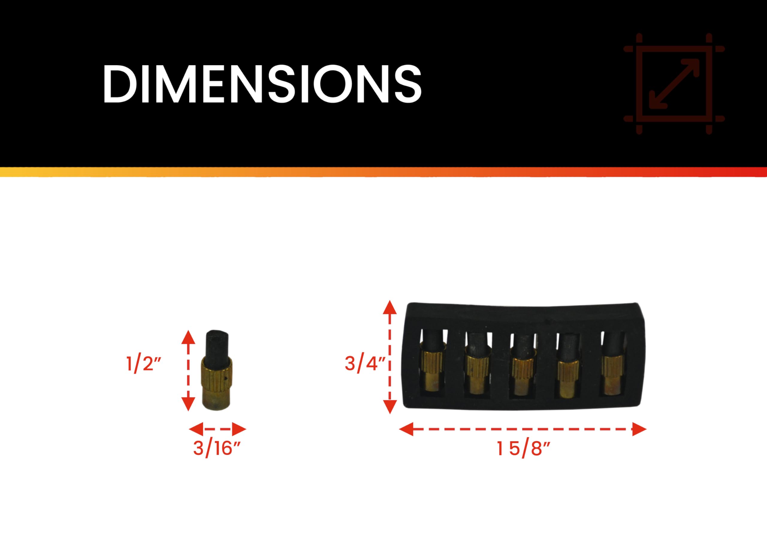 Hot Max 22032 Replacement Flints for Single Flint Striker, 5-Pack