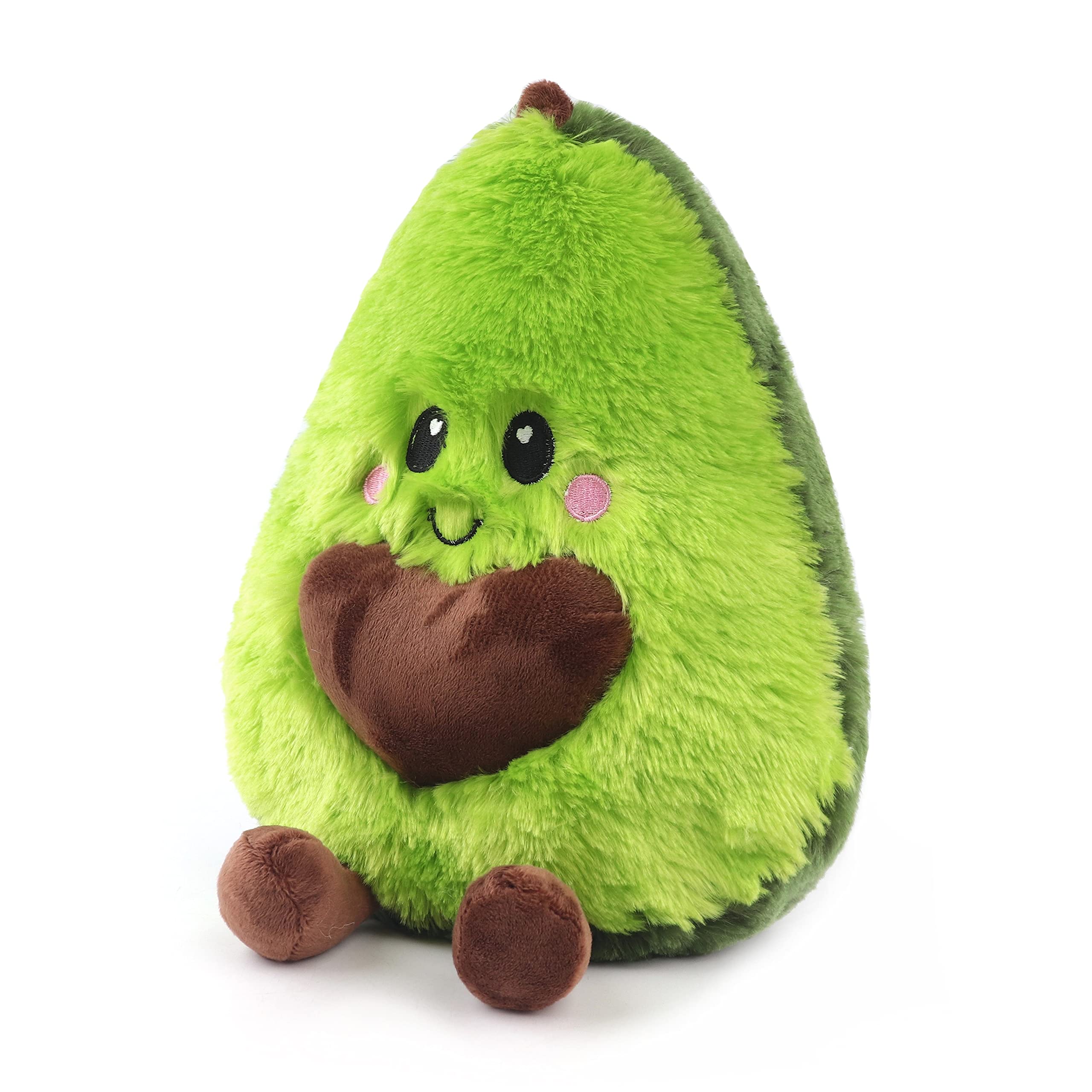 Cole Avocado Microwavable Heating Pad - Pillow Plush Food Toy- Warm Cute Cozy Soft Heatable Stuffed Animal Hot and Cold Therapy for Cramps, Back, Neck Pain Relief Stress Comfort Gift