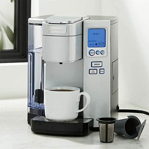 Coffee Maker by Cuisinart, Single Serve 72-Ounce Reservoir Coffee Machine, Programmable Brewing & Hot Water Dispenser, Stainless Steel, SS-10P1