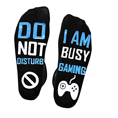 Do Not Disturb Gaming Socks ,Funny Christmas Gifts & White Elephnt Gift for Teens Kid boys Mens Womens Gamer Lovers
