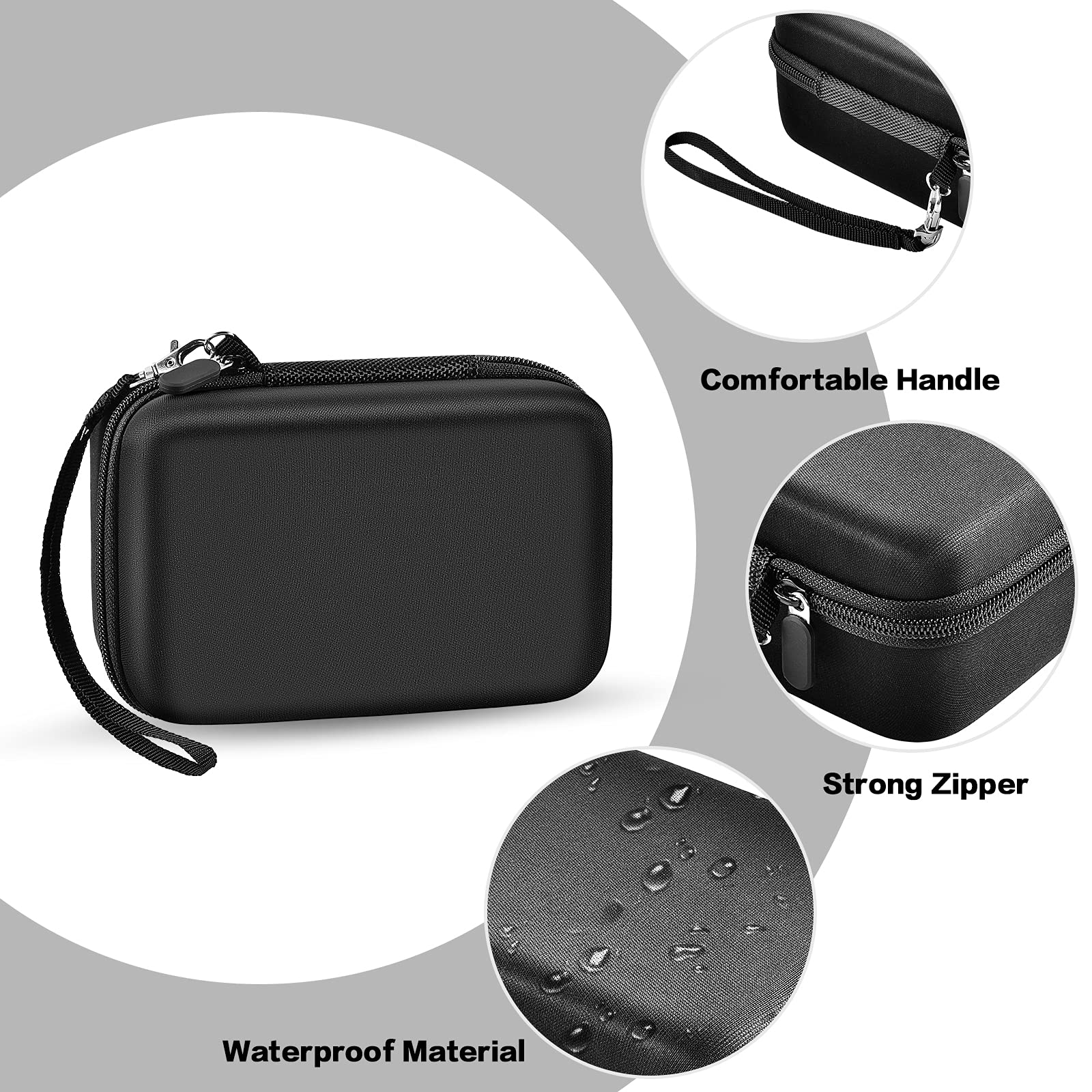 Boobowl Head Shaver Case Compatible with Remington Balder Pro Head Shaver, Hair Clipper Storage Holder for Telfun/for Vsmooth Bald Men's 5-in-1 Trimmer, Blades, Nose Trimming and More (Bag Only)