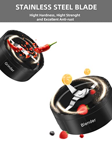 Sangcon 5 in 1 Blender and Food Processor Combo for Kitchen, Small Electric Food Chopper for Meat and Vegetable, 350W High Speed Blenders with 2 Speeds and Pulse for Smoothies and Shakes