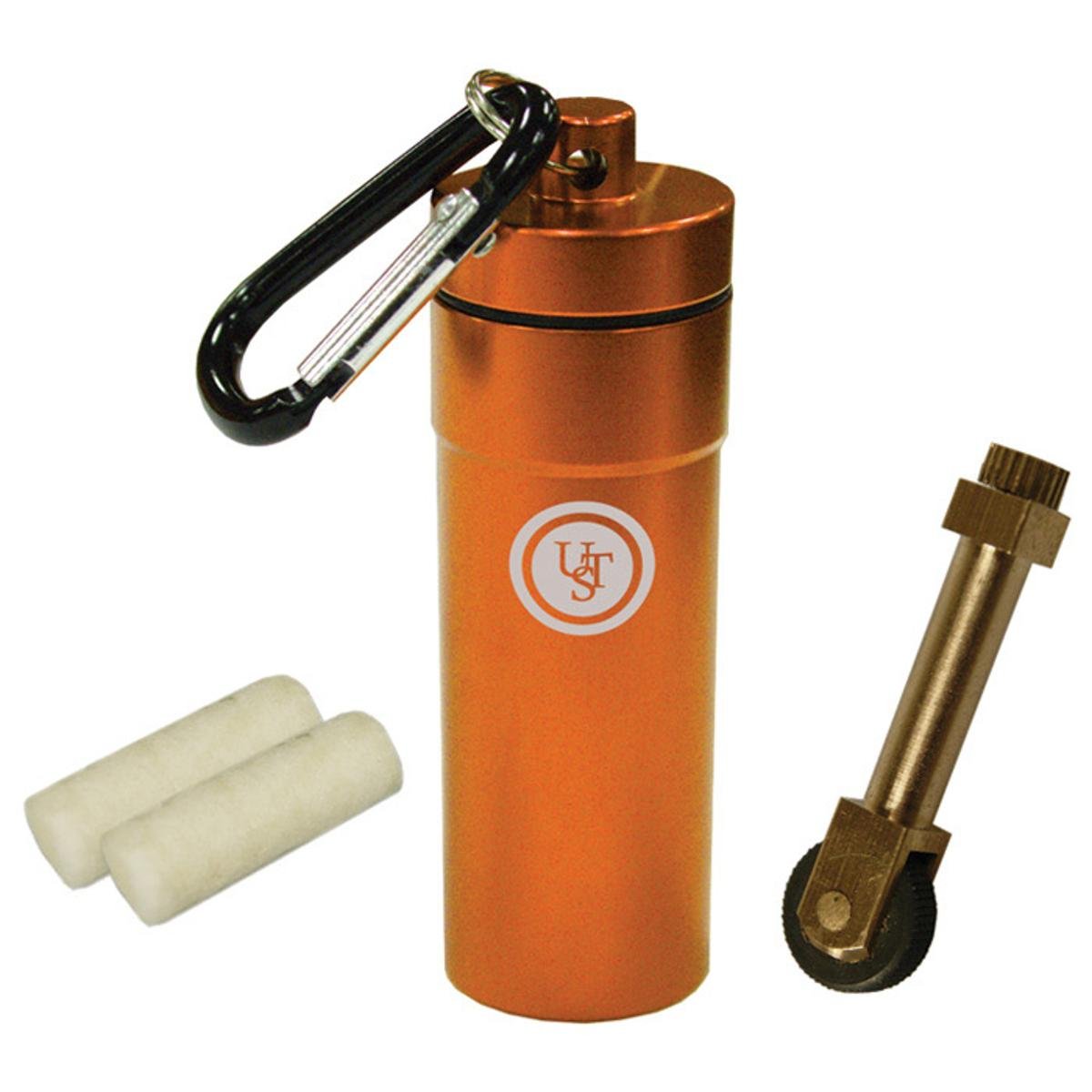 ust Stoke Kit with Micro SparkWheel Fire Starter and Two Light-Me Tinder Pieces in the Waterproof Compact BASE Case Great for Camping, Backpacking, Outdoor Survival