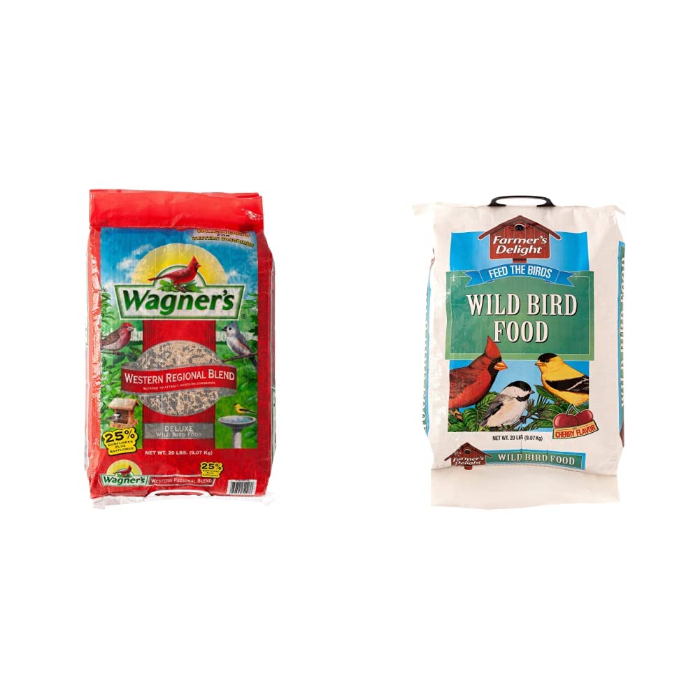 Wagner's Western Regional Bird Food and Farmer's Delight Bird Food Bundle (20 lbs each)