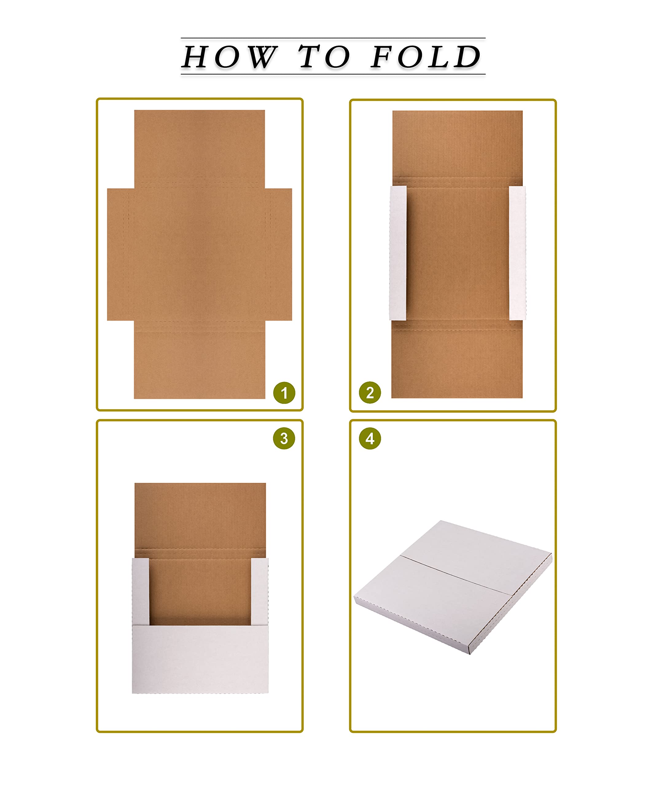 YUSHYIJIE LP Mailers 12.8"L x 12.8"W x 1"H Vinyl Record Mailing Box, White Album Shipping Boxes with Fragile Stickers, Corrugated Cardboard Box, 15 Pack