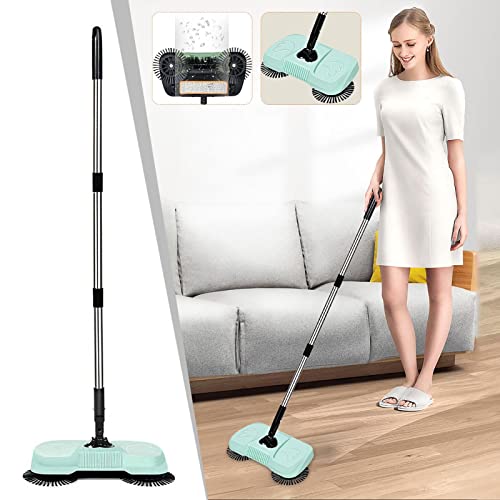 Hand Push Sweeper Three-in-one Suction Brooms Stainless Steel Sweeping Machine Household Cleaning Sweeper Mop