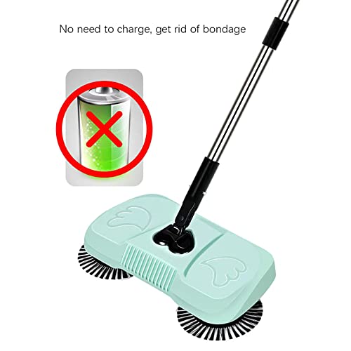 Hand Push Sweeper Three-in-one Suction Brooms Stainless Steel Sweeping Machine Household Cleaning Sweeper Mop