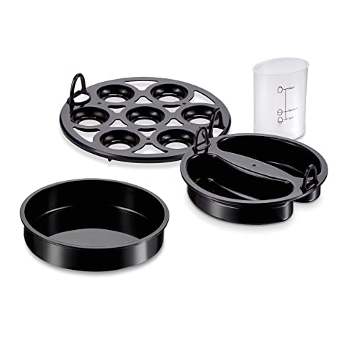 Hamilton Beach 3-in-1 Electric Hard Boiled Egg Cooker, Poacher & Omelet Maker, Holds 7, Black (25507)