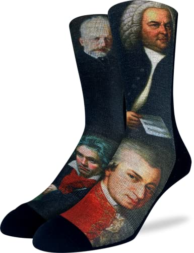 Good Luck Sock Men's Classical Music Composers Socks, Adult