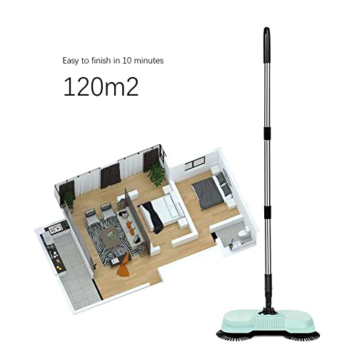 Hand Push Sweeper Three-in-one Suction Brooms Stainless Steel Sweeping Machine Household Cleaning Sweeper Mop