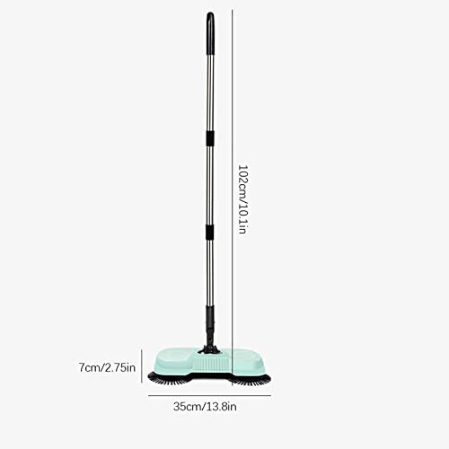 Hand Push Sweeper Three-in-one Suction Brooms Stainless Steel Sweeping Machine Household Cleaning Sweeper Mop