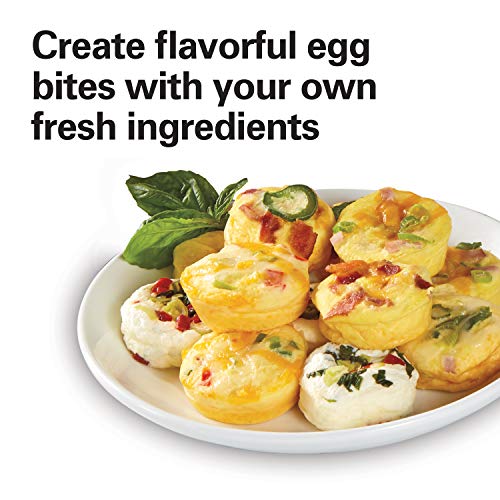 Hamilton Beach Electric Egg Bites Cooker, Hard Boiler & Poacher with Removable Nonstick Tray Makes 2 in Under 10 Minutes, Teal (25511)