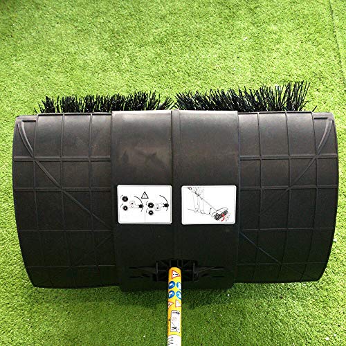 52cc Gas Power Nylon Brush Sweeping Broom Driveway Turf Lawns Artificial Grass Snow Clean Handheld Sweeper