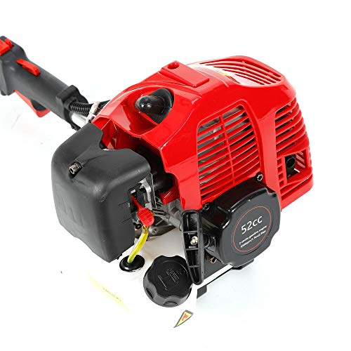 52cc Gas Power Nylon Brush Sweeping Broom Driveway Turf Lawns Artificial Grass Snow Clean Handheld Sweeper